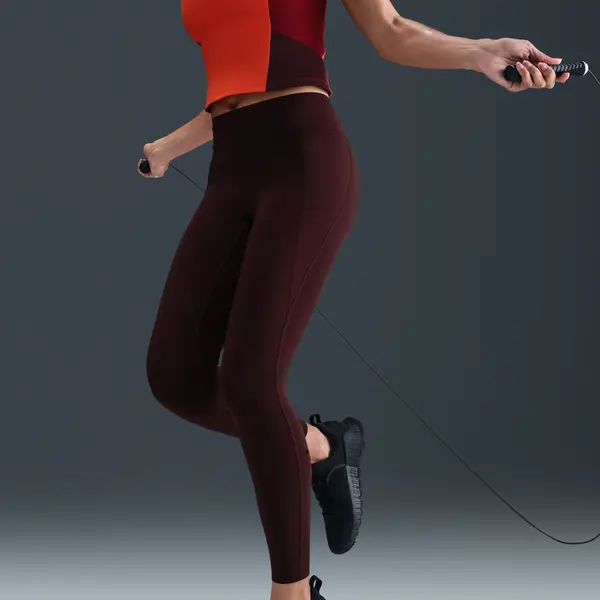 Nike Universa High-waisted 7/8 Leggings With No Front Seam - Red