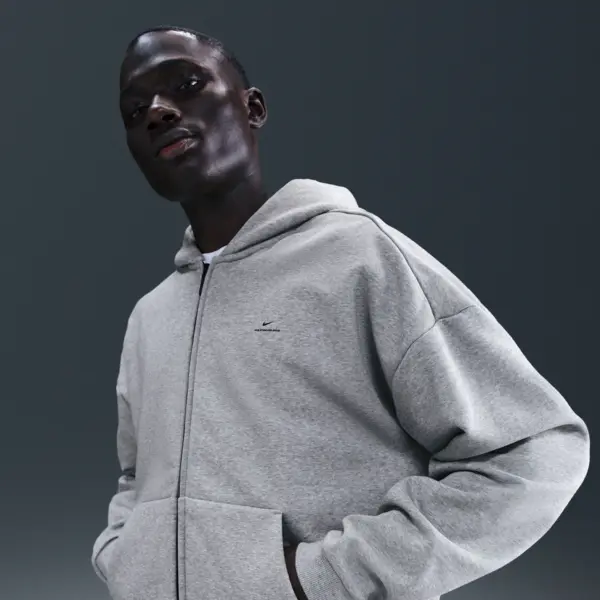 Nike Standard Issue Therma-fit Full-zip Basketball Hoodie - Grey