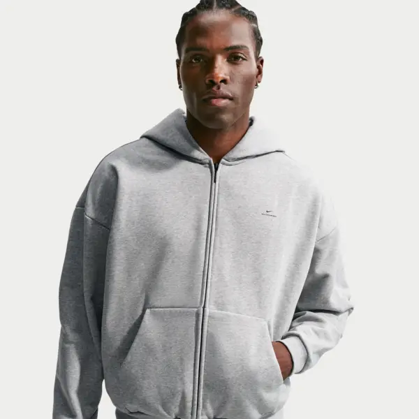 Nike Standard Issue Therma-fit Full-zip Basketball Hoodie - Grey
