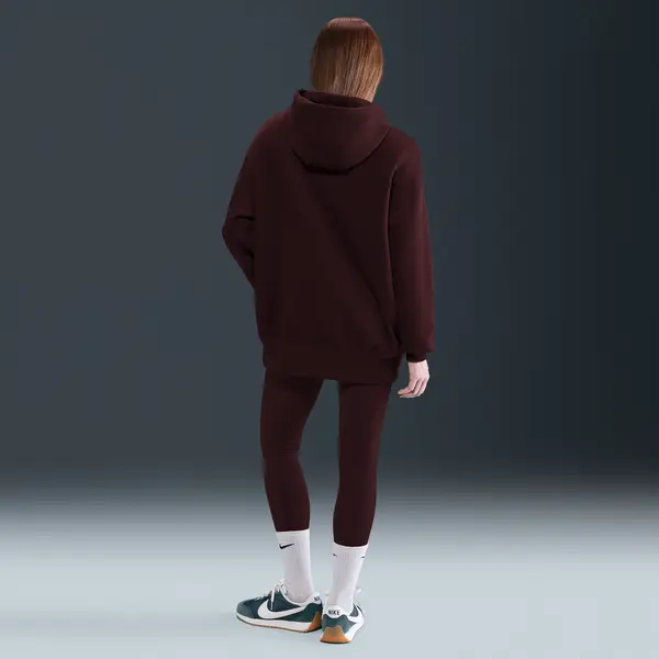 Nike Sportswear Phoenix Fleece Oversized Pullover Hoodie - Red