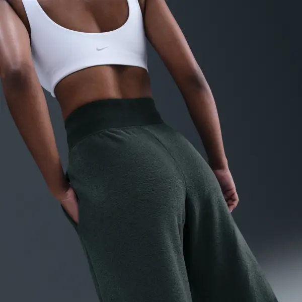 Nike Phoenix Plush High-waisted Wide-leg Fleece Pants