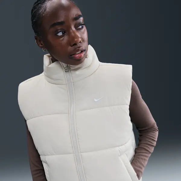 Nike Sportswear Classic Puffer Therma-fit Loose Vest - Grey
