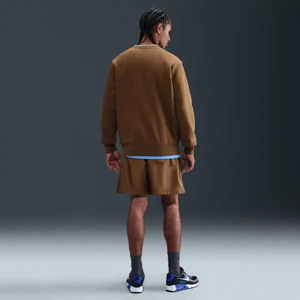Nike Sportswear Club Graphic Fleece Crew - Brown