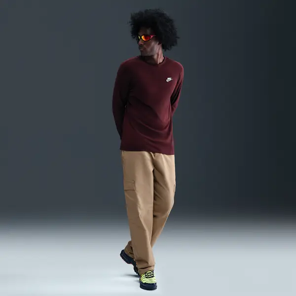 Nike Sportswear Club Long-sleeve T-shirt - Red