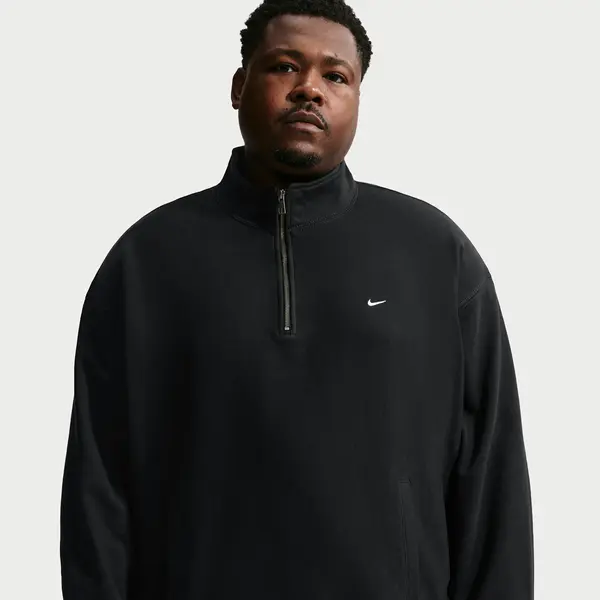 Nike Solo Swoosh Fleece Quarter-zip Top