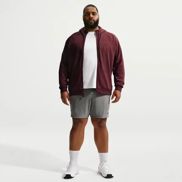 Nike Dri-fit Uv Full-zip Performance Hoodie - Red