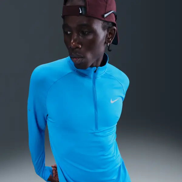 Nike Stride Dri-fit 1/4-zip Running Top - Blue