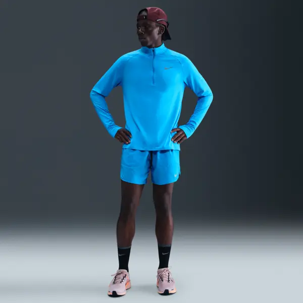 Nike Stride Dri-fit 1/4-zip Running Top - Blue
