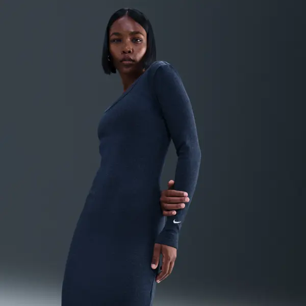 alo knit dress Tennis Club Sweater Knit Dress - White/Spruce Green
