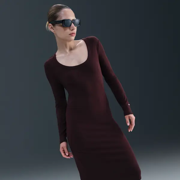 princess polly baby blue dress Nike Sportswear Chill Knit Tight Long-Sleeve Midi Mini-Rib Dress In Red -  40% Off