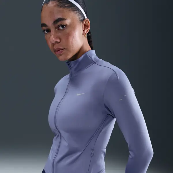 Nike Swift Dri-fit Full-zip Mid-layer Running Top - Blue