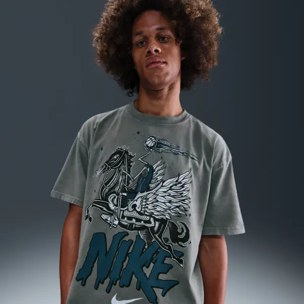 Nike Max90 Basketball T-shirt - Grey