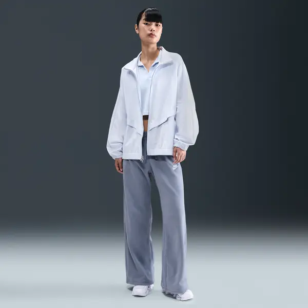 Nike Sportswear Club Fleece Mid-Rise Wide-Leg Pants In Blue - 31% Off