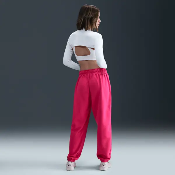 Nike Sportswear Club Fleece Mid-rise Oversized Sweatpants - Pink
