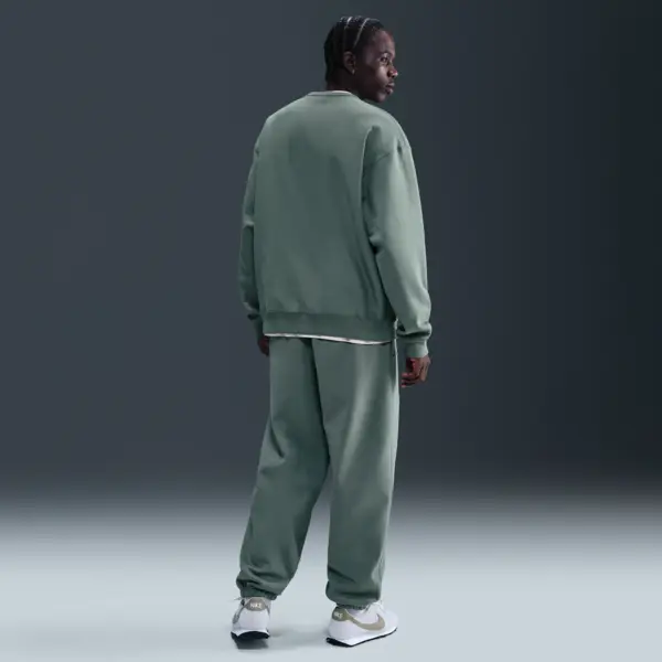 Nike Solo Swoosh Cuffed Fleece Pants - Grey