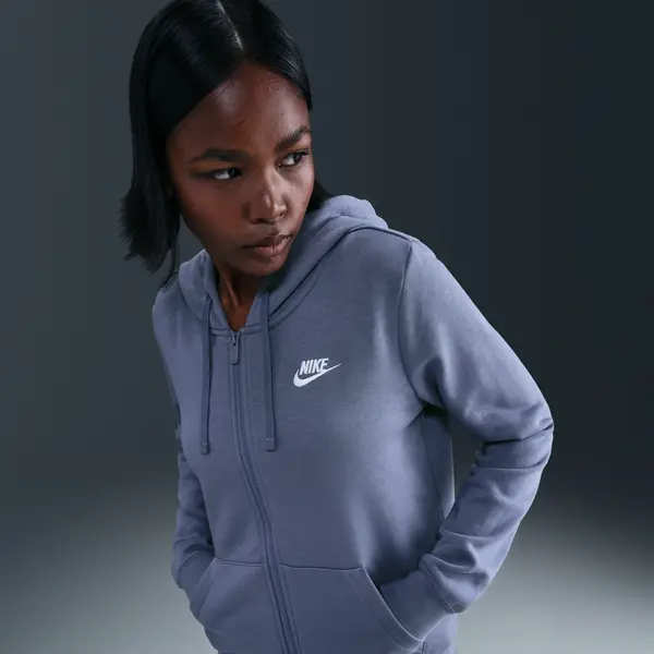 Nike Sportswear Club Fleece Full-zip Hoodie - Blue