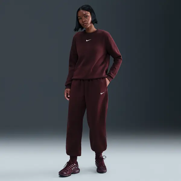 Nike Sportswear Phoenix Fleece High-waisted Oversized Sweatpants - Red