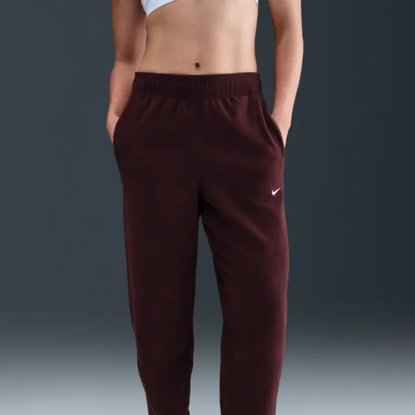 Nike Therma-fit Mid-rise Fleece Pants - Red