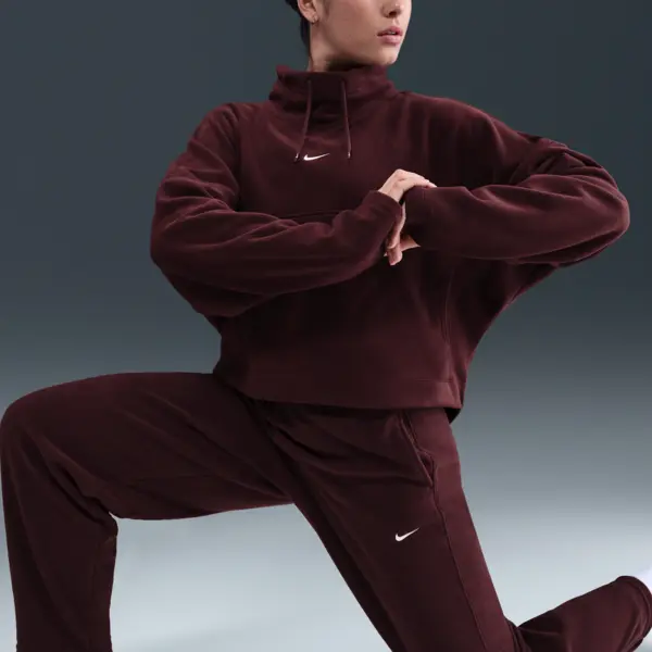 Nike Therma-fit Mid-rise Fleece Pants - Red