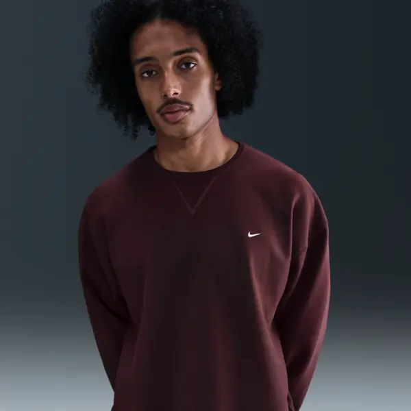 Nike Solo Swoosh Fleece Crew - Red