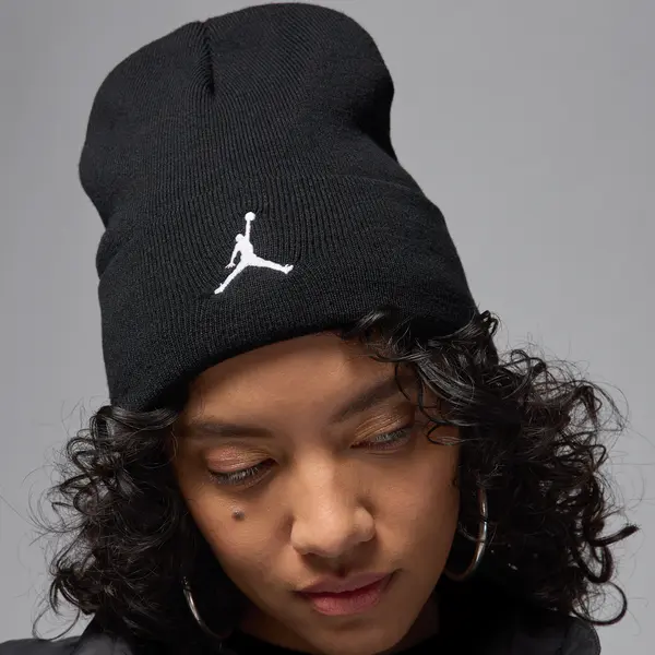 JORDAN Satin-lined Beanie - Black