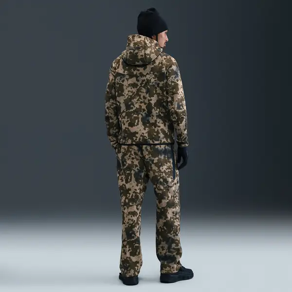 Nike Tech Open-hem Fleece Camo Pants - Brown