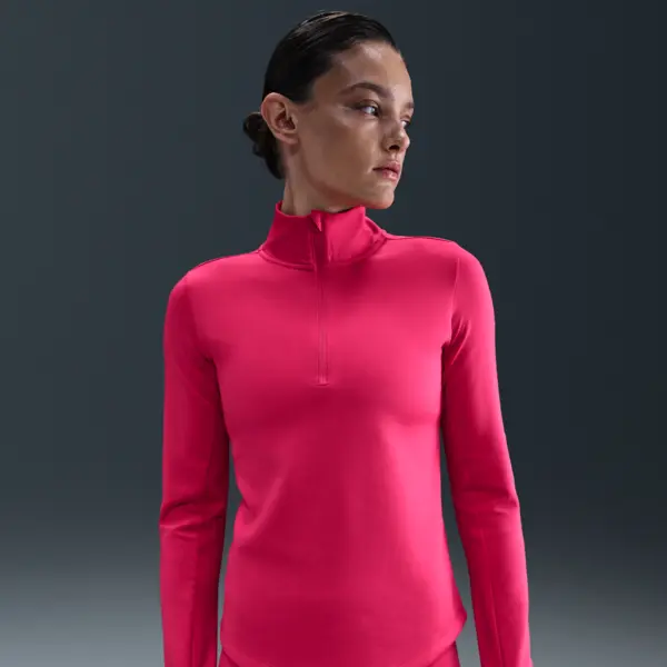 Nike One Therma-fit 1/2-zip Mid Layer - Pink