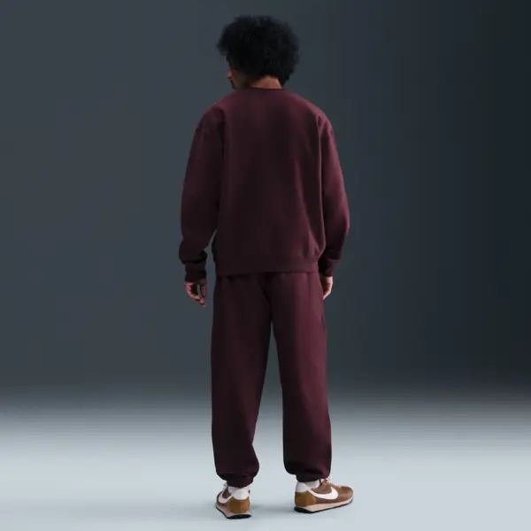 Nike Solo Swoosh Cuffed Fleece Pants - Red