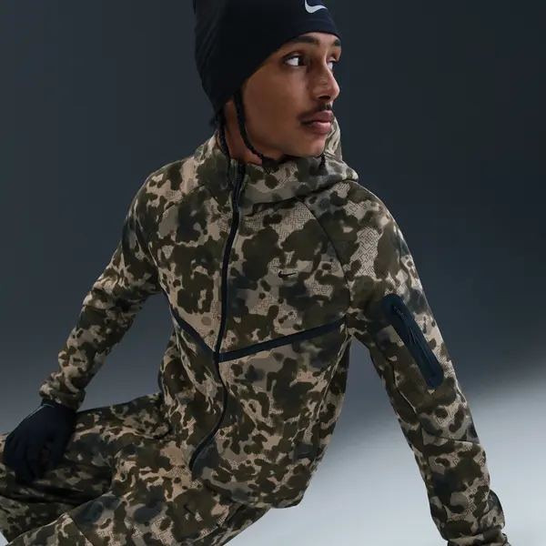 Nike Tech Full-zip Fleece Camo Windrunner Jacket