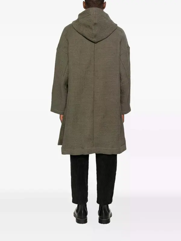 INDIVIDUAL SENTIMENTS Hooded Long-sleeved Coat