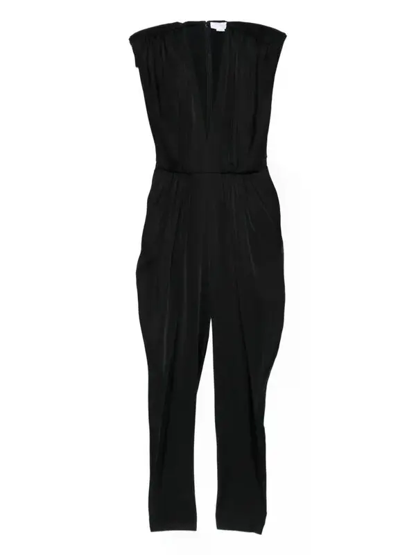Stella McCartney Plunge-neck Jumpsuit - Black