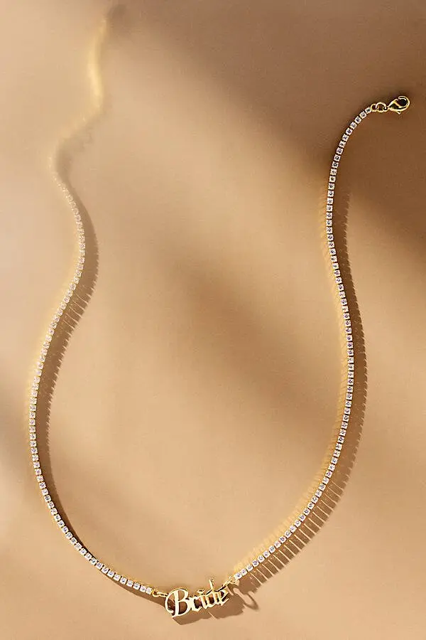 Maison Irem Bride Tennis Necklace - Gold