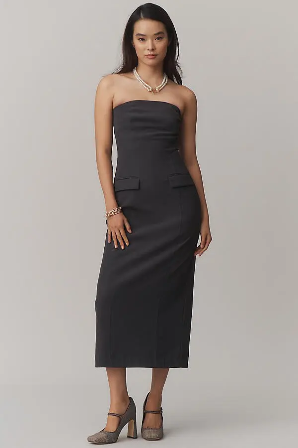 Endless Rose Strapless Slim Midi Dress