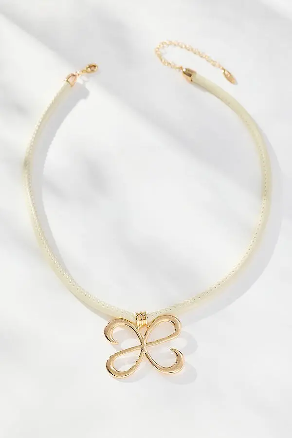 Maeve Corded Collar Necklace - Cream