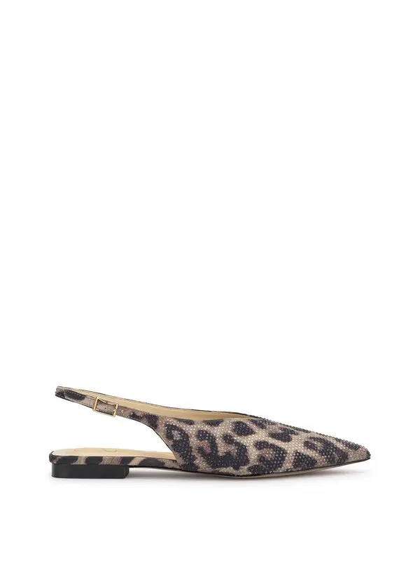 Vince Camuto Leopard Print Mezzah Slingback Flats - Safari Leopard
