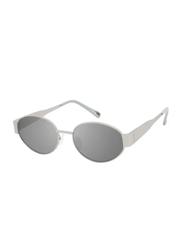 CIO Slim Metal Oval Sunglasses - One-color