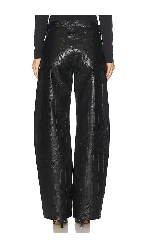 AGOLDE Arc Pant Faux Leather - Croc