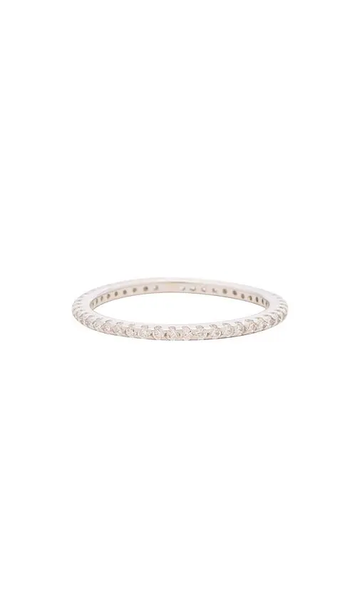 THE M JEWELERS NY Essential Pave Band Ring - Silver
