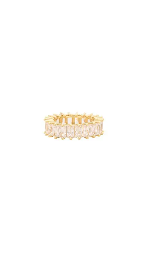 THE M JEWELERS NY The Emerald Cut Pave Ring - Gold