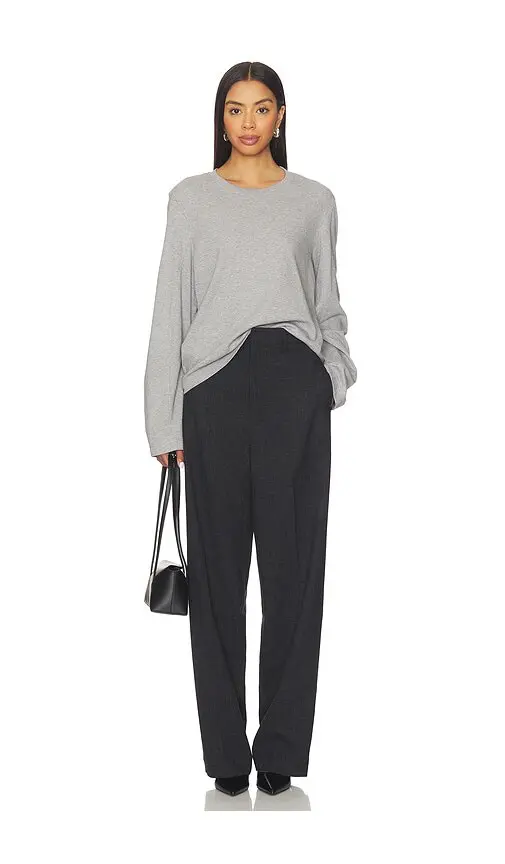 EAVES Lene Long Sleeve Tee - Heather Grey