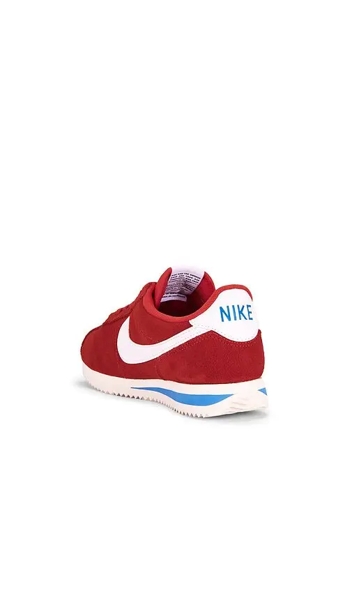 Nike Cortez Suede Sneakers - Light Crimson  White  Light Photo Blue
