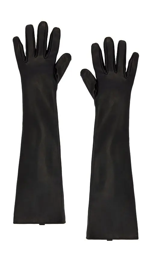 EAVES Leather Gloves - Black