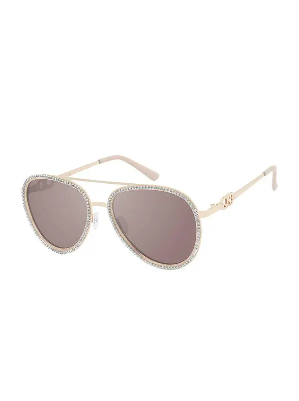 CIO Crystal Encrusted Aviator Sunglasses - One-color