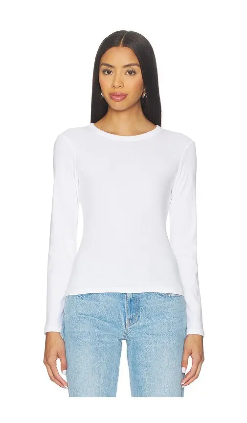 LESET Nando Slim Fit Long Sleeve - White
