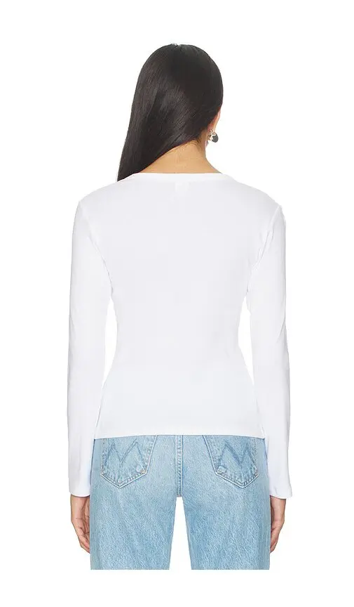 LESET Nando Slim Fit Long Sleeve - White
