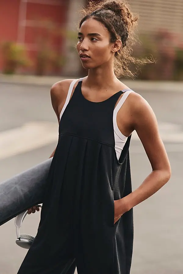 Free People Take It Easy One Piece - Black