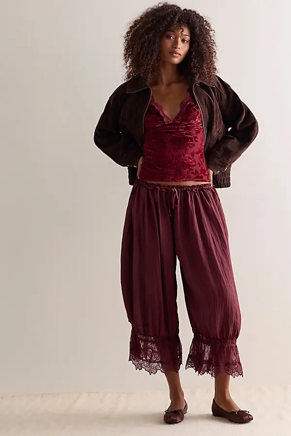Free People Intimately Loved You First Cami - Cabernet Combo