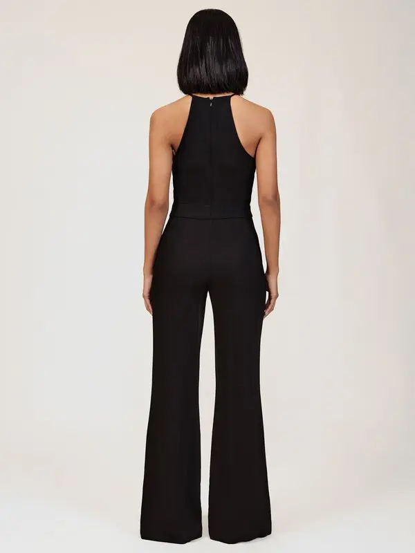 REISS Kamila Chain-detail Flared-leg Jumpsuit