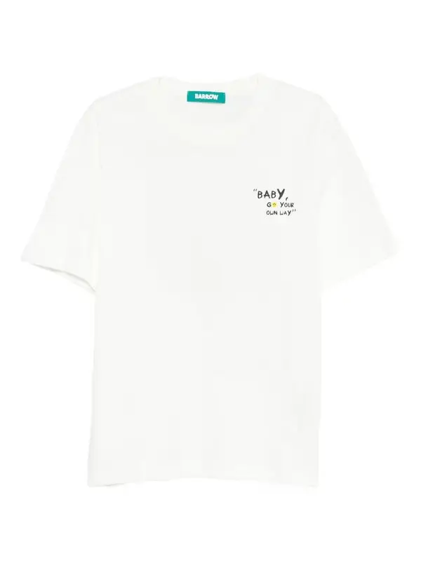 BARROW Graphic-print T-shirt - White