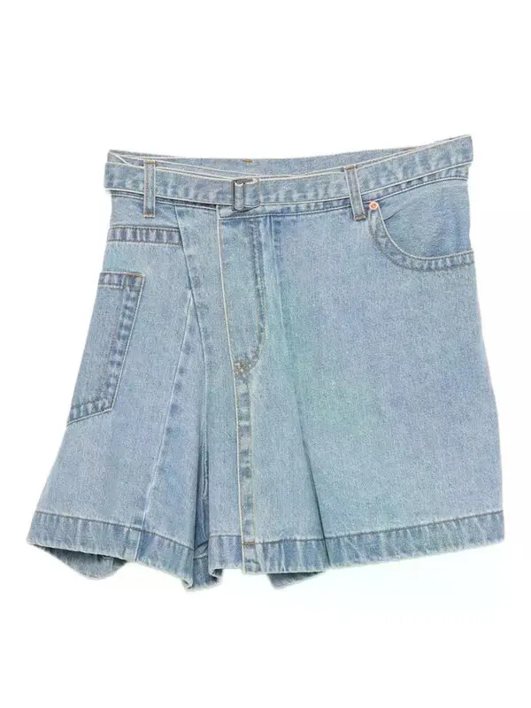 Sacai Belted Denim Skirt